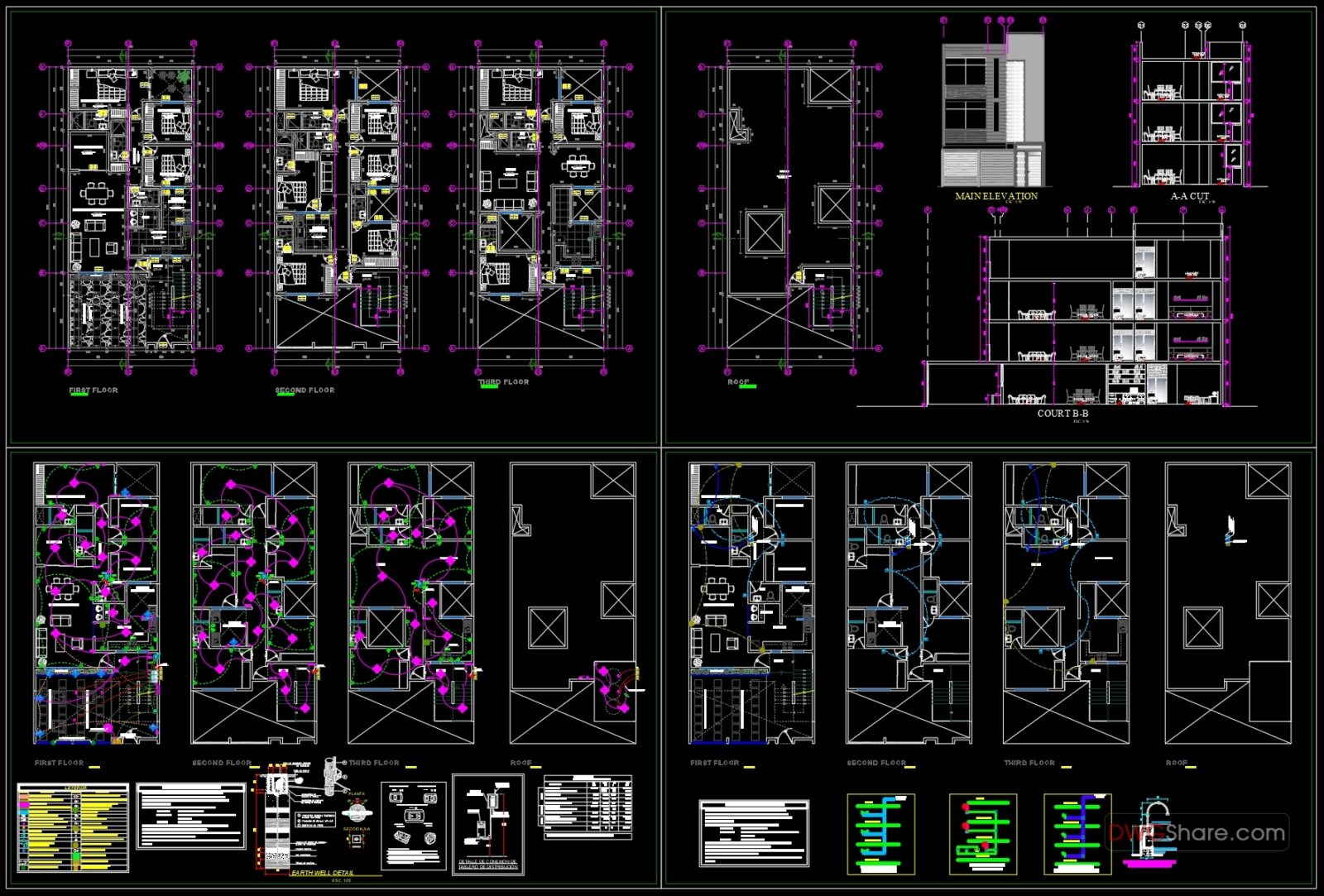 Apartment Plans AutoCAD File Free Download