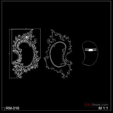 Carved Frames Cad Blocks Free Download