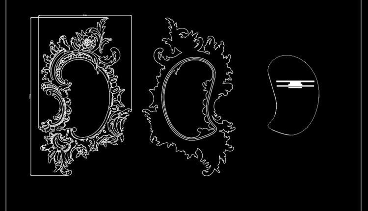 Carved Frames Cad Blocks Free Download - Free Cad Blocks, download DWG ...