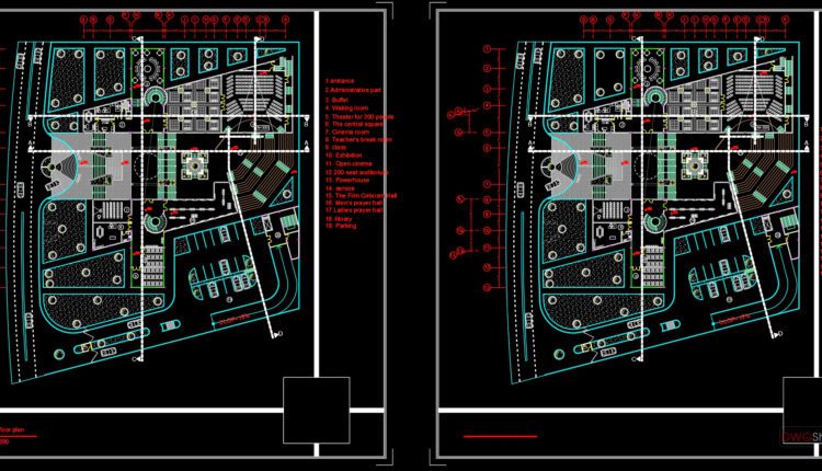 Cinema and Theater - Free download website of Autocad Blocks for Designer
