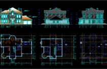372. Download detailed CAD drawings of solid wood wall cladding for villas