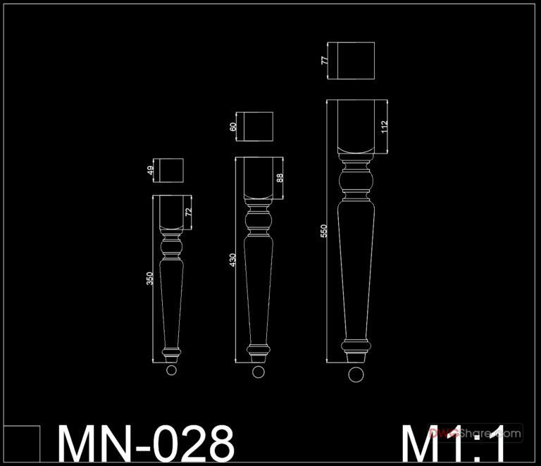 Furniture Legs Cad Blocks Free Download