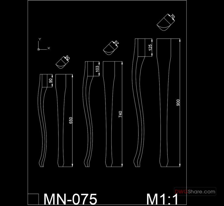 Furniture Legs Cad Blocks Free Download