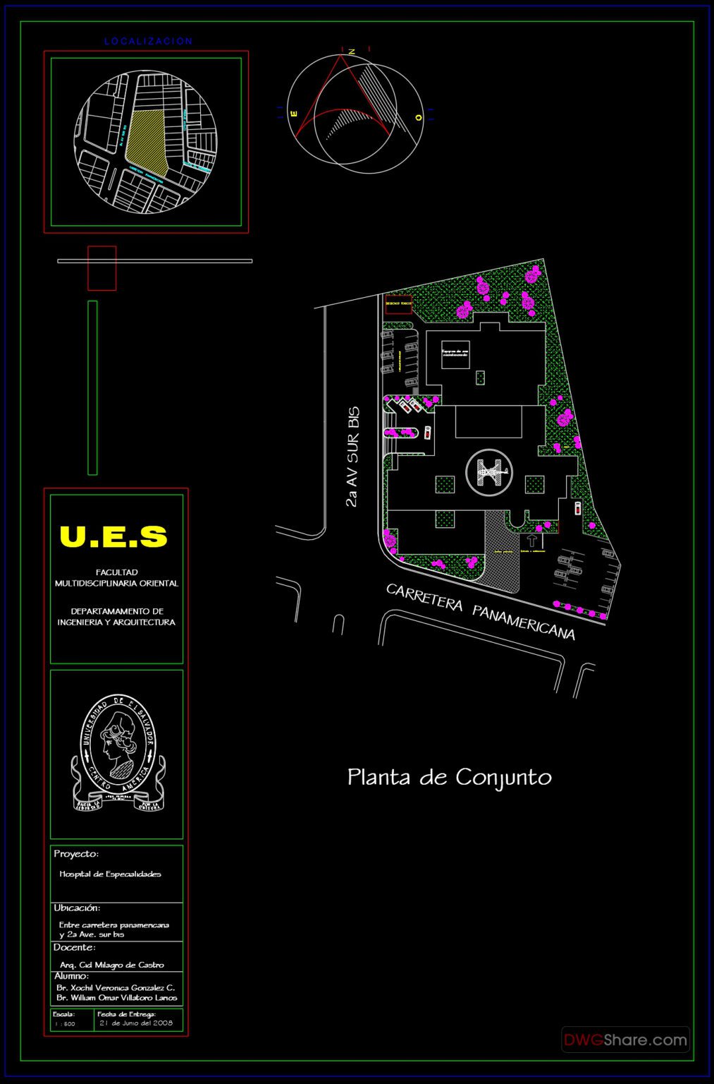 Hospital Building Project AutoCAD File DWG