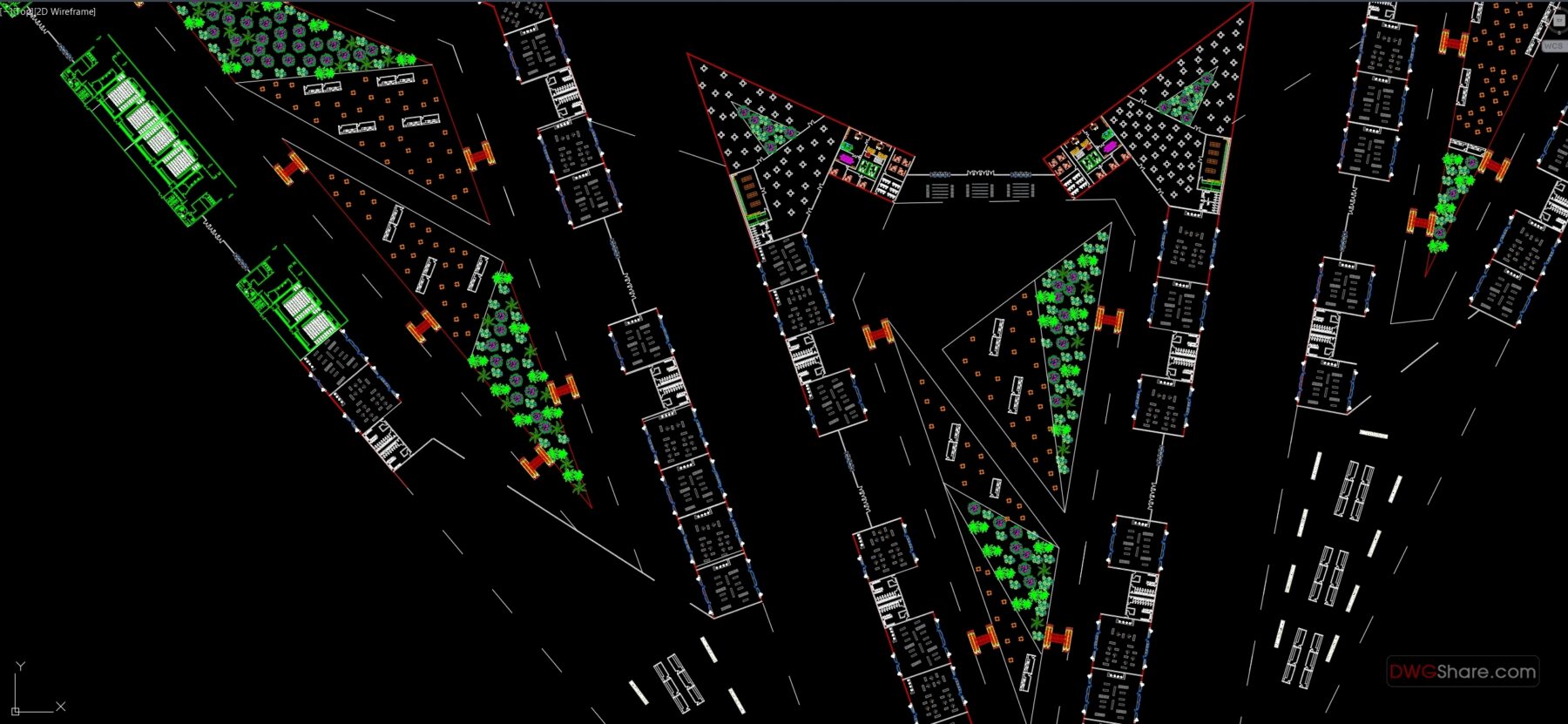 Mall General Master Plan AutoCAD File DWG