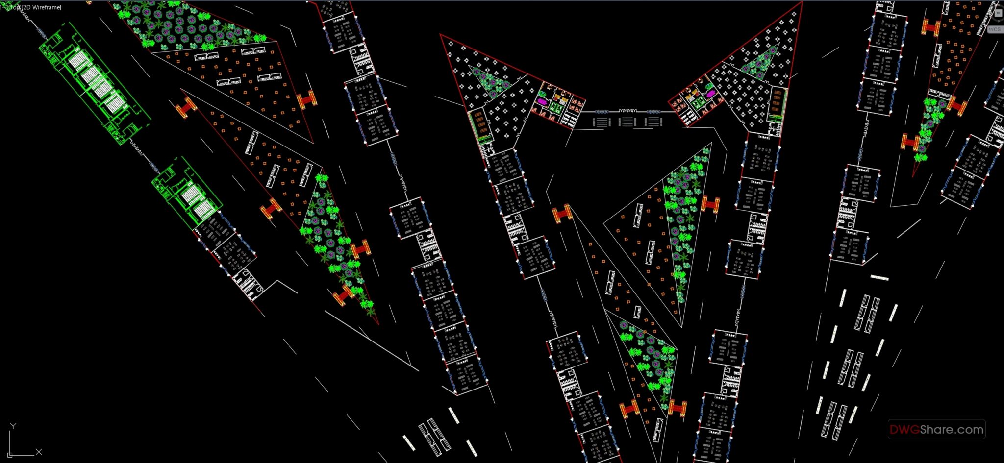 Mall General Master Plan AutoCAD File DWG