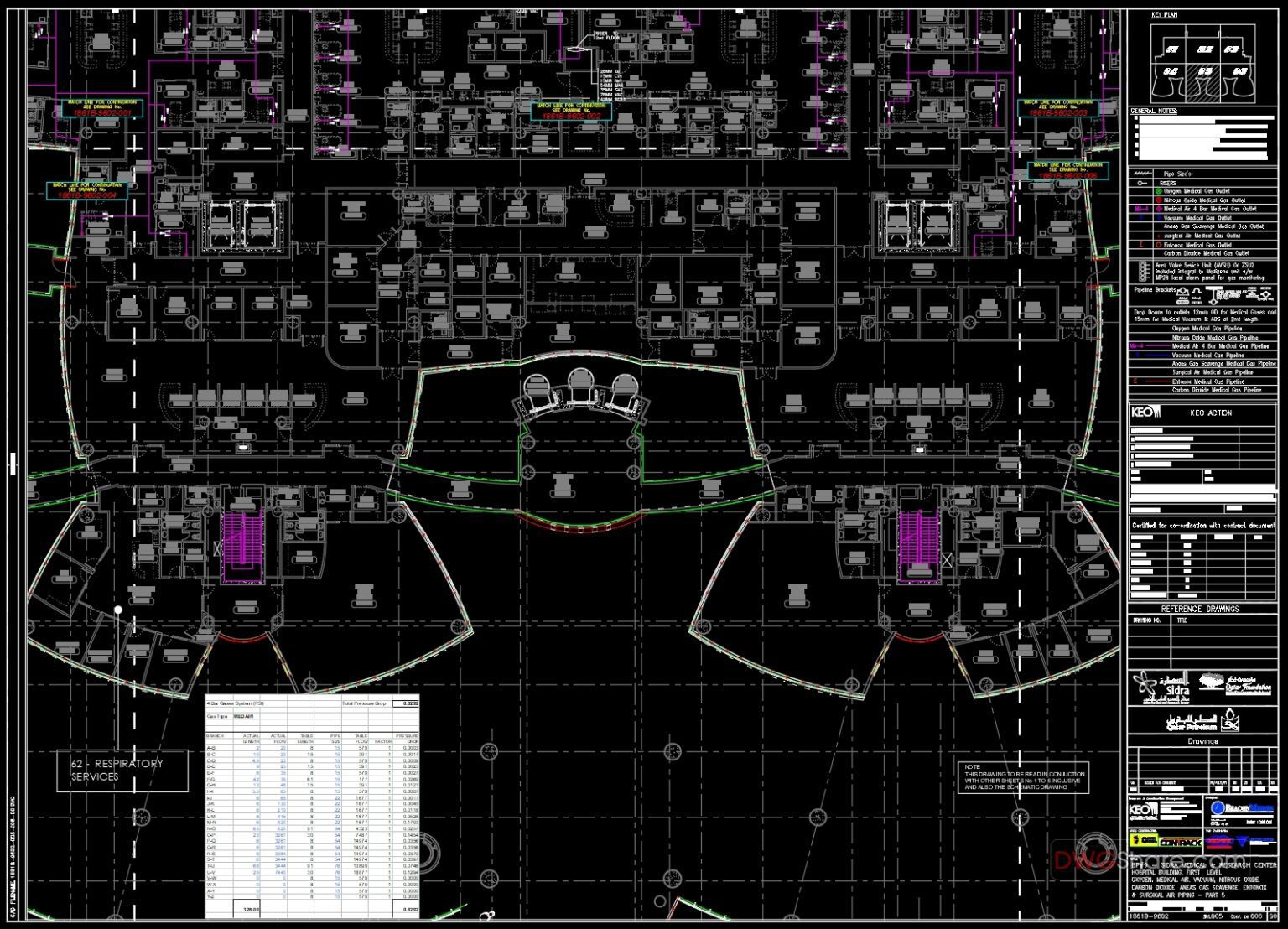 Medical and Research Center Hospital Layout Plan AutoCAD File DWG