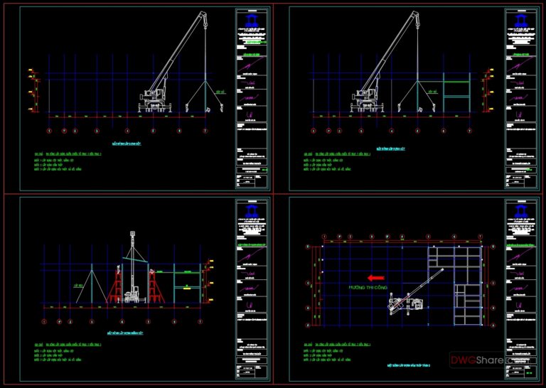 Method for prefabricated steel building installation details free dwg