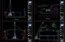 Girder erection free AutoCAD drawings