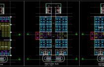 Laboratory Building Block Design Plan AutoCAD File DWG