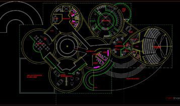 Free Drawing in Autocad: Museums CAD Blocks for format DWG
