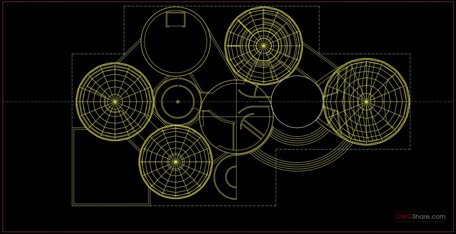 Museum Layout Plan AutoCAD File DWG