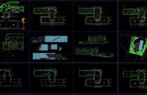 19.Wedding Hall Layout Plan and Elevations CAD