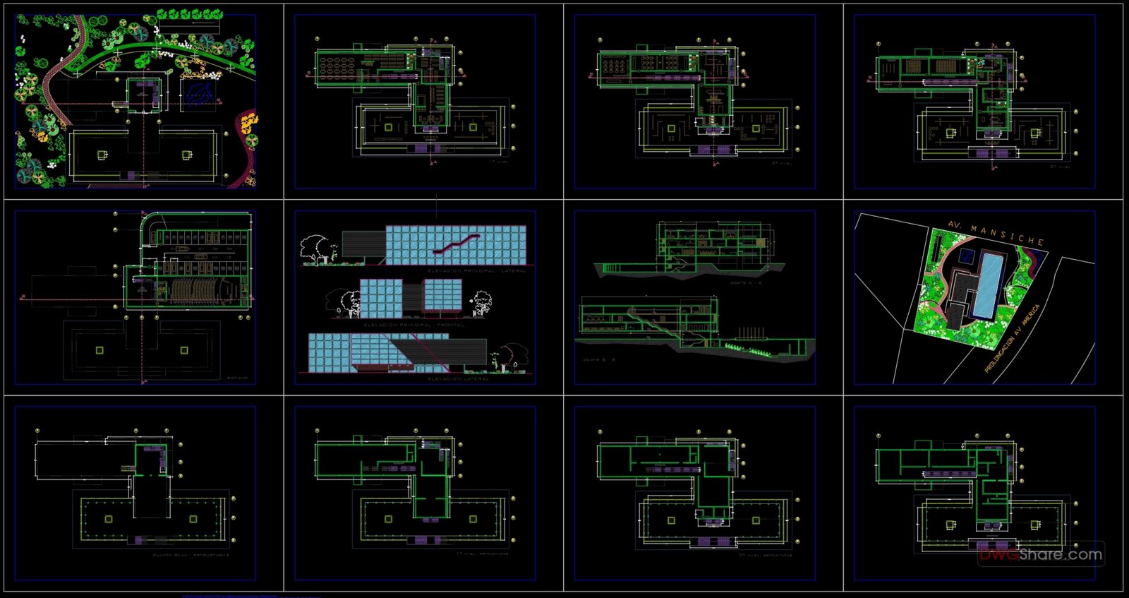 Museum Plan AutoCAD File DWG