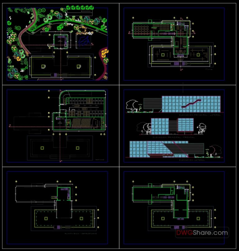 Museum Plan AutoCAD File DWG