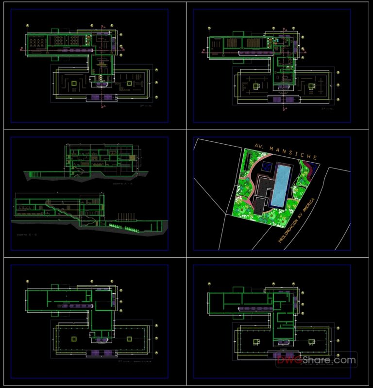 Museum Plan AutoCAD File DWG