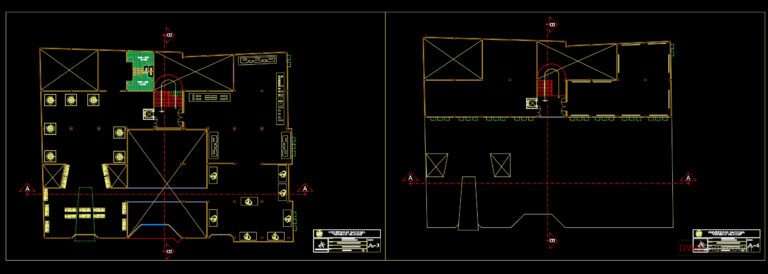 Museum Plans and Elevations AutoCAD File DWG