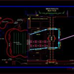 Resort site plan and drainage reflection Free AutoCAD drawings - Free ...