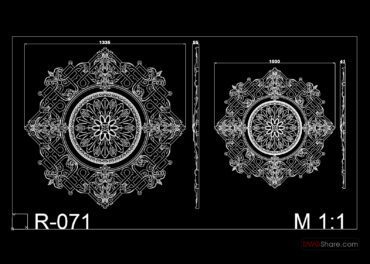 Rosettes Cad Blocks Free Download