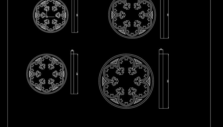 Rosettes Cad Blocks Free Download - Free Cad Blocks, download DWG ...