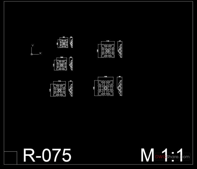 Rosettes Cad Blocks Free Download