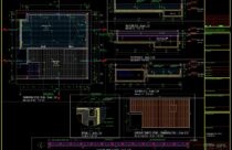 140.Detailed drawing of the foyer of the house in AutoCAD format