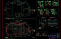 67. Detailed CAD drawings of residential ceilings and lighting fixtures