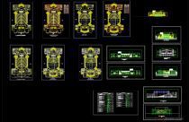 9. Library of CAD blocks for gym and entertainment space displays