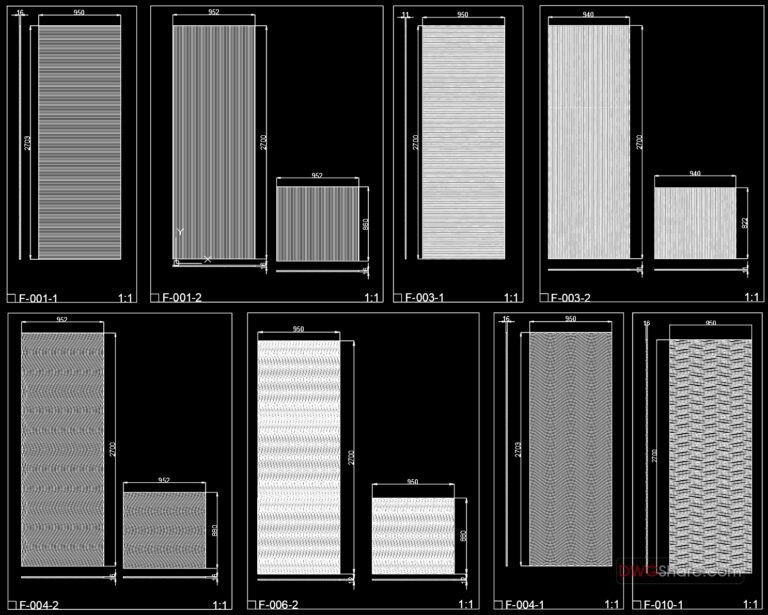 Wood Panels (Textures) Cad Blocks Free Download