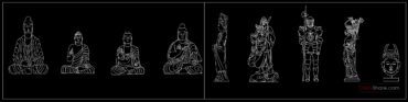 12.Sculpture AutoCAD blocks free download