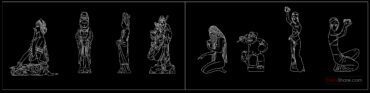 12.Sculpture AutoCAD blocks free download