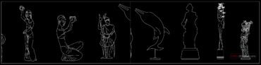 12.Sculpture AutoCAD blocks free download