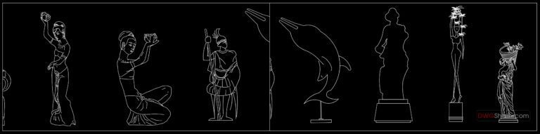 12.Sculpture AutoCAD blocks free download
