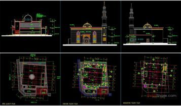 602. Free Download CAD File – Atrium Roof Grid Structure Details