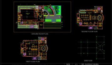234. The CAD layout drawing of various types of beds for the Spa