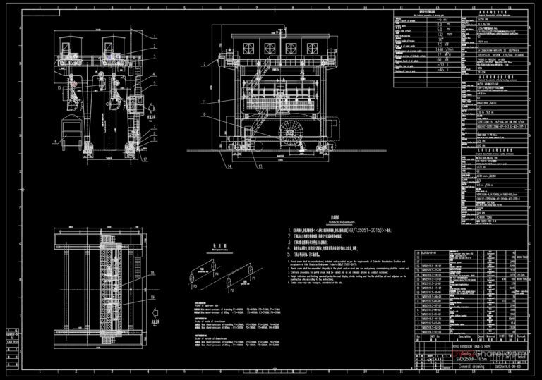 24.Gantry Crane General Drawing CAD