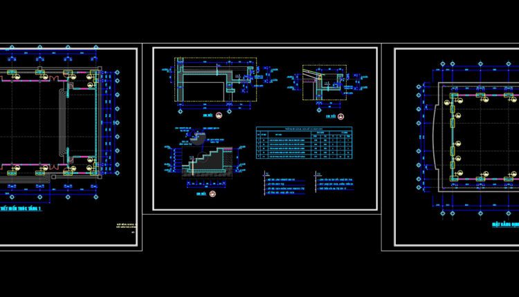 24.Multitasking Hall Planner Layout and Elevation Details AutoCAD File ...