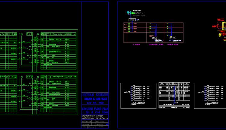 29.Village Electrical Scheme Details CAD - Free Cad Blocks, download DWG models for architects ...