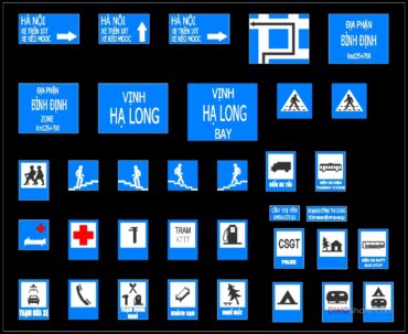 34.Cad Symbol Road Signs Traffic Manual free download