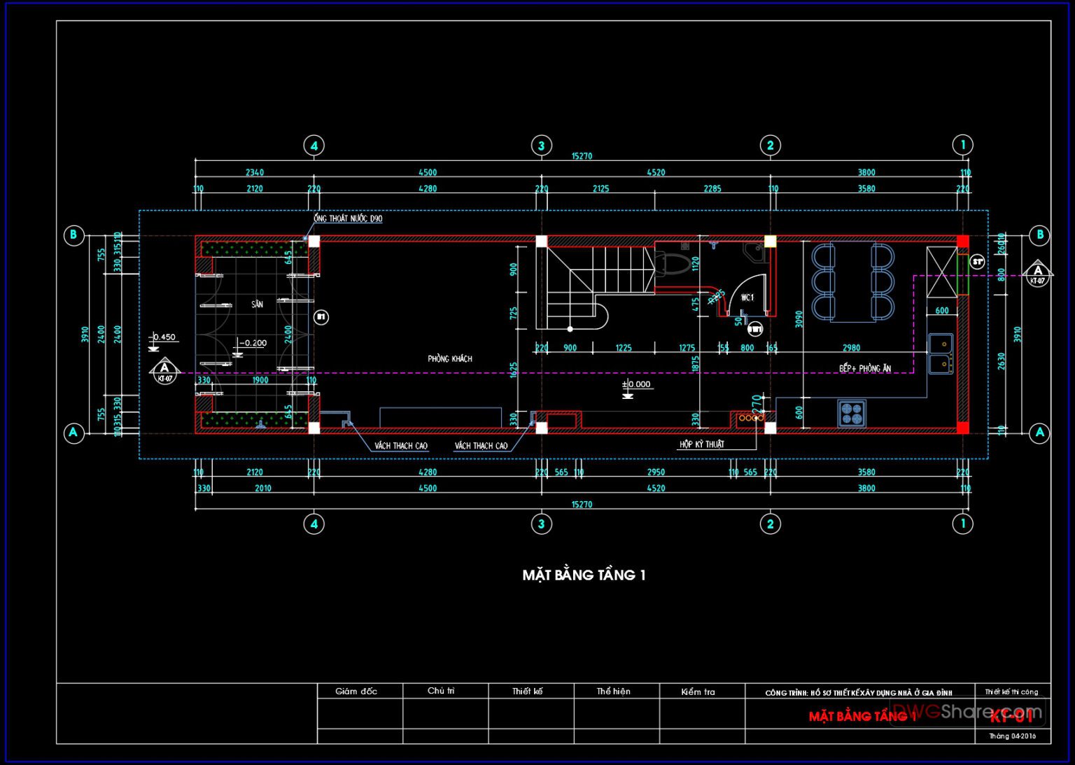 4-Story House a Complete Project AutoCAD File Free Download