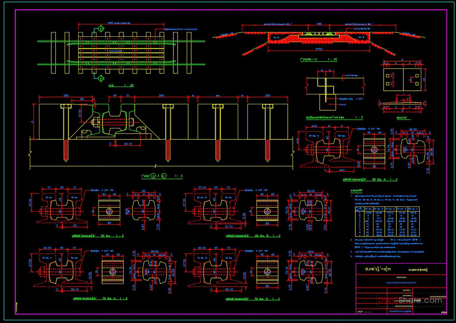 43.Cad File of Roads and Intersections Details For Free Download
