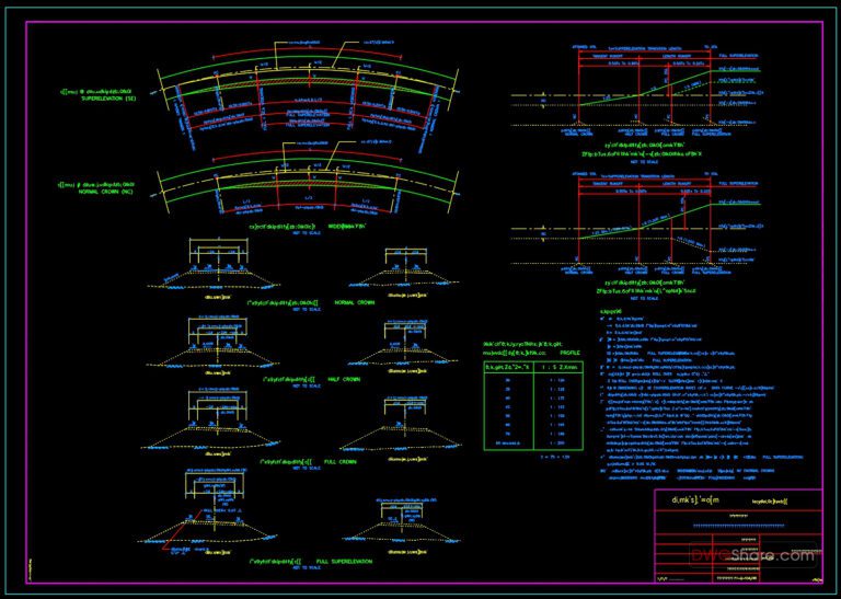 43.Cad File of Roads and Intersections Details For Free Download
