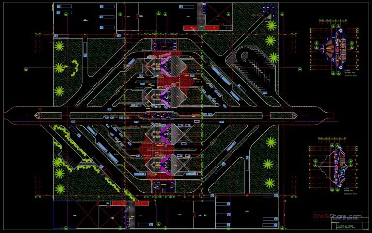 45.Border Control Boxes Layout Plan CAD