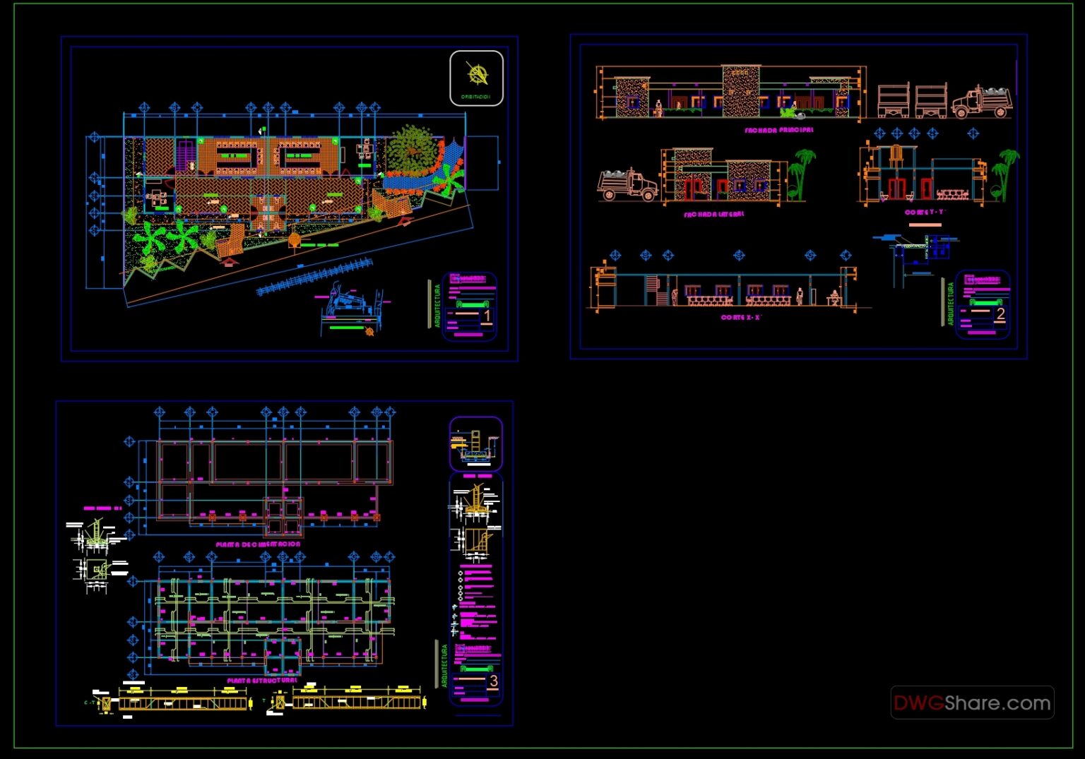 47.Truck Driver And Pensioners Offices Plan CAD
