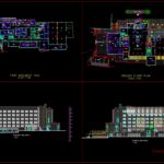 6 Floors 5 stars Hotel Elevations and Layout Plan AutoCAD File DWG (1) - Free Cad Blocks ...