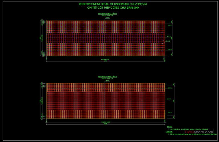 68.Box Culvert Reinforcement Details Free Drawing Download