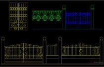 Fence design AutoCAD blocks free download 5