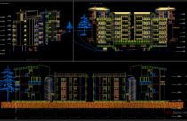 372. Download detailed CAD drawings of solid wood wall cladding for villas