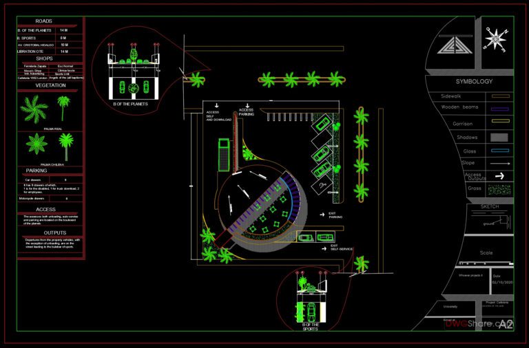 Cafeteria Project Plans Autocad File DWG