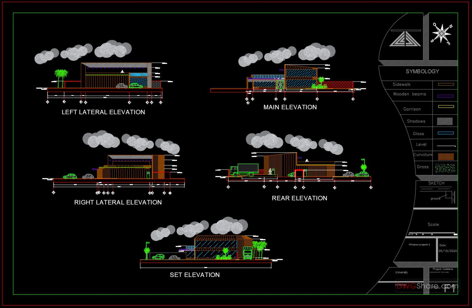 Cafeteria Project Plans Autocad File DWG